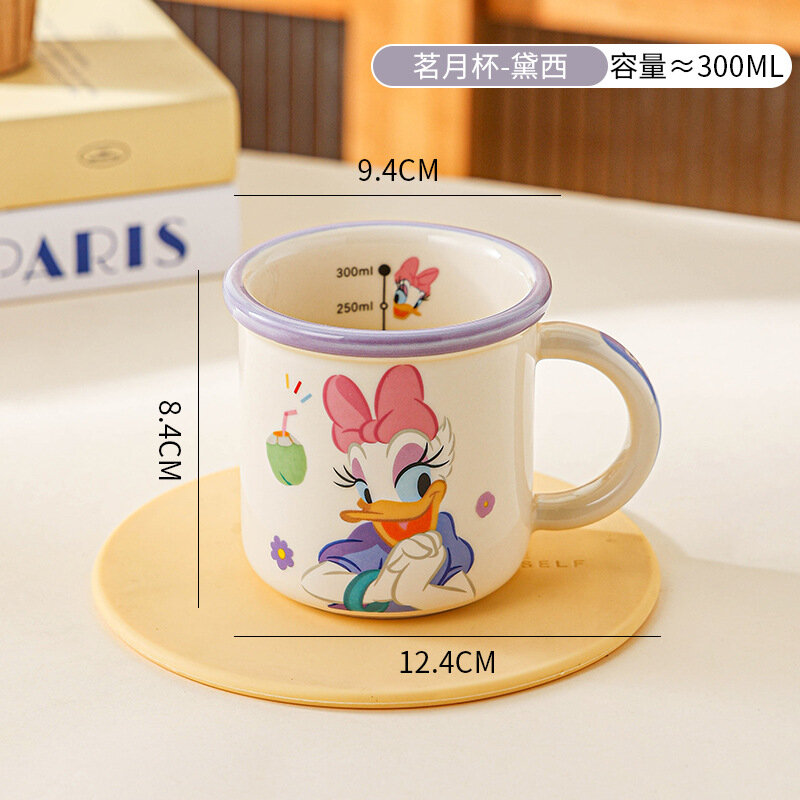 Керамическая кружка Disney, офисная кружка для питья 2025, новая высококачественная кружка, мультяшная милая кофейная кружка