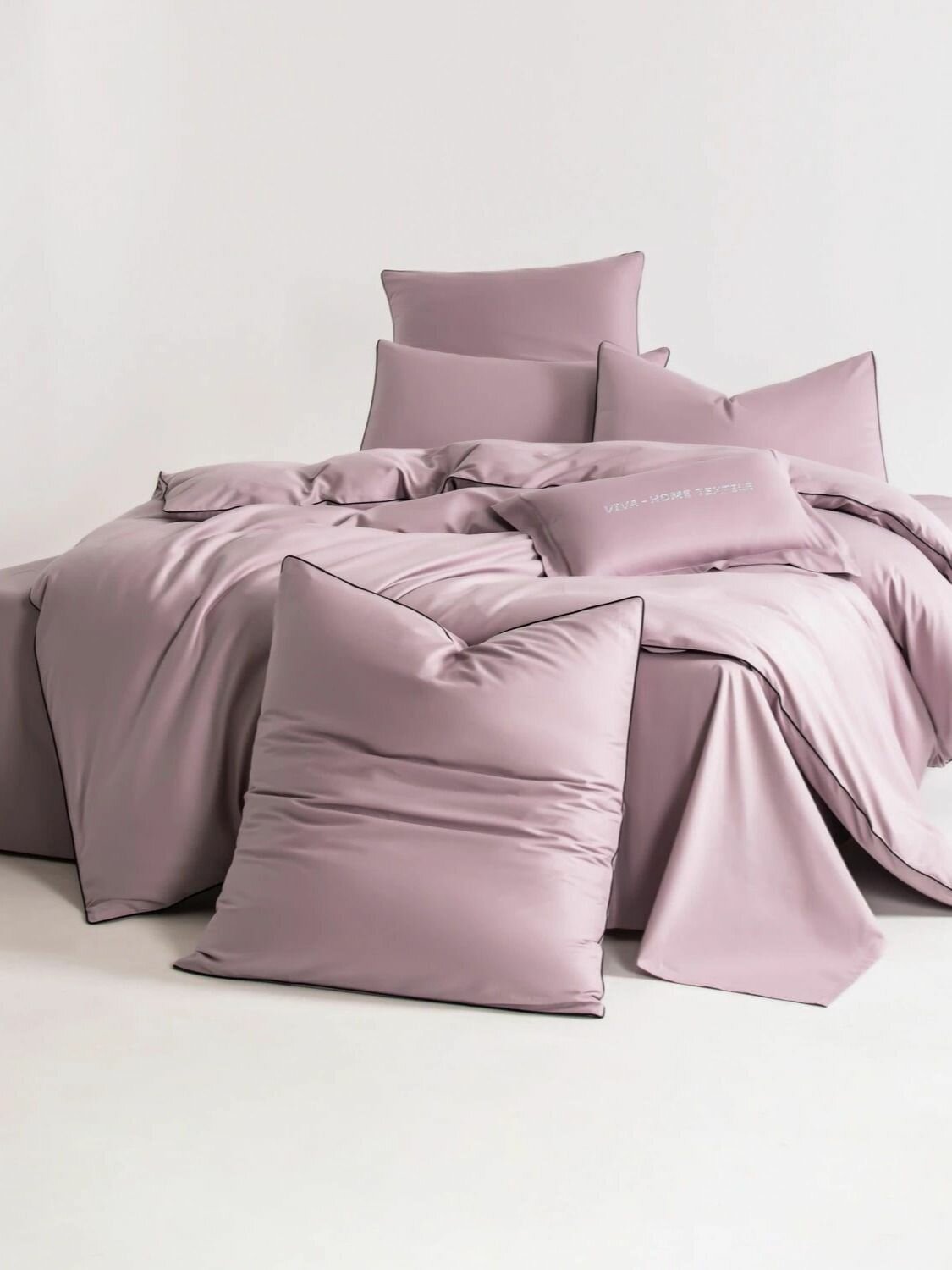 Комплект постельного белья Однотонный Сатин Элитный