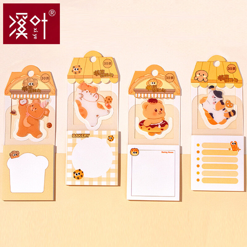 Милые многофункциональные стикеры Xie Ye для студентов, исправление ошибок, многоразовые клейкие офисные креативные заметки, записки, стикеры для заметок