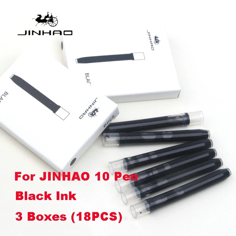 Перьевая ручка JINHAO 10 серебристая матовая EF/F Black Ink No Pen, Black Ink No Pen