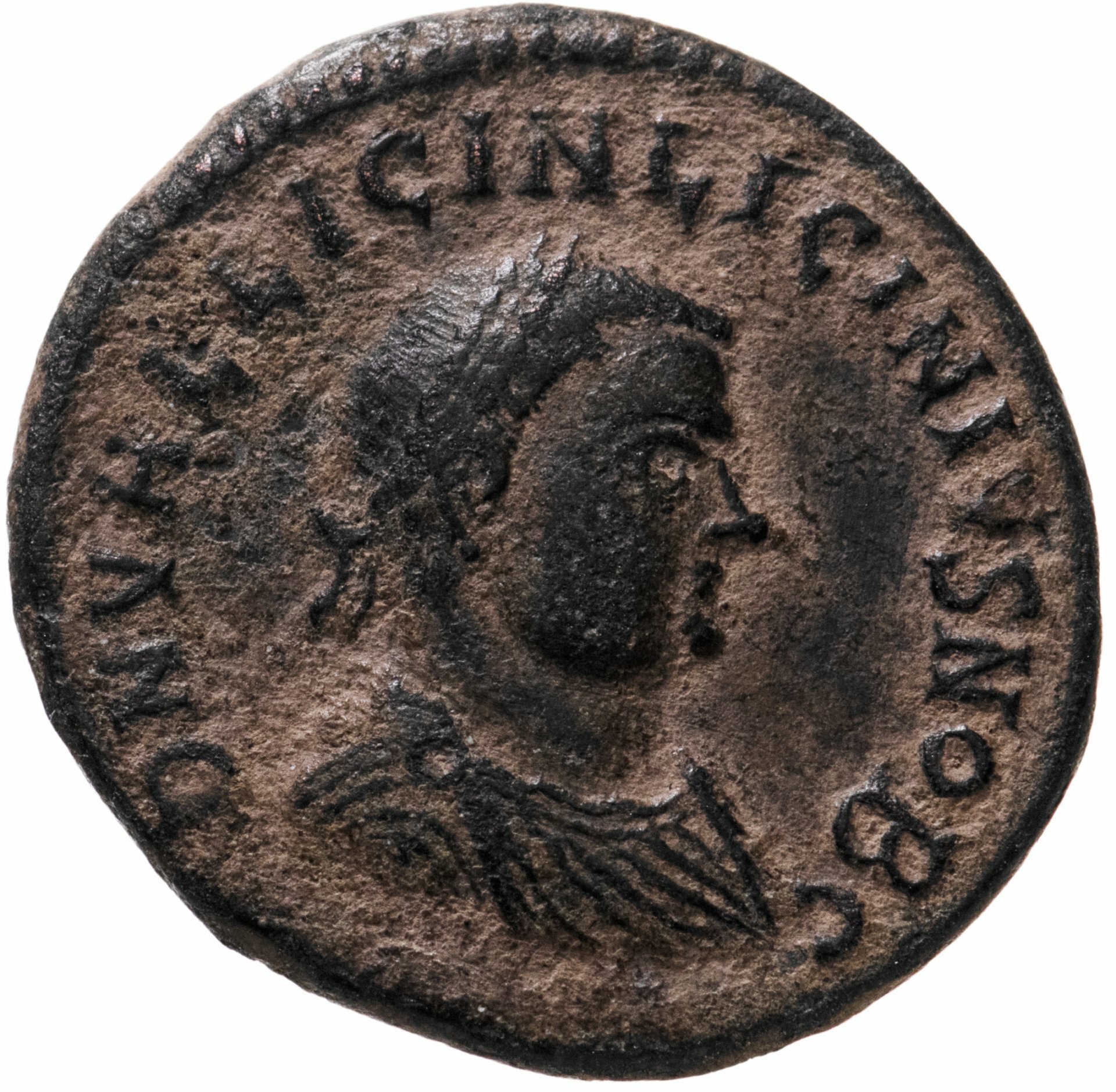 Римская империя, Лициний II, 317-324 годы, Нуммий , Медь, в сохранности VF-XF