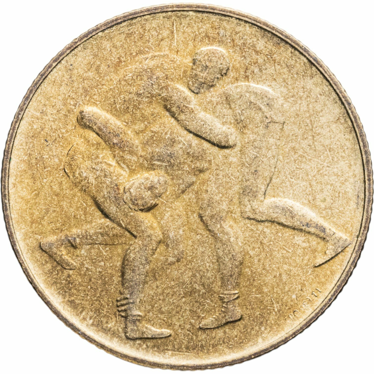 Сан-Марино 200 лир lire 1980 XXII летние Олимпийские Игры, Москва 1980, Бронза, в сохранности AU-UNC