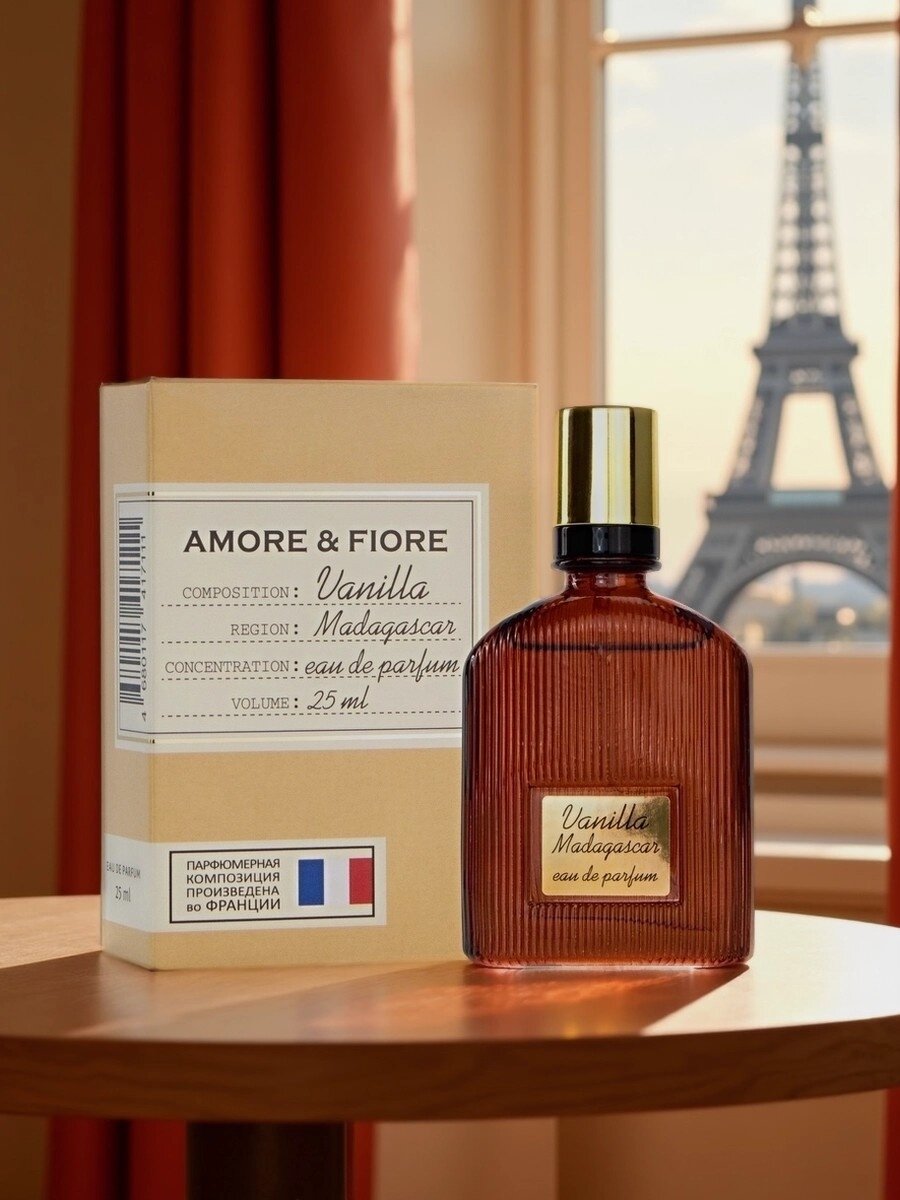 Delta parfum (Iren Adler). Парфюмерная вода женская Amore&Fiore Vanilla Madagascar.25мл.