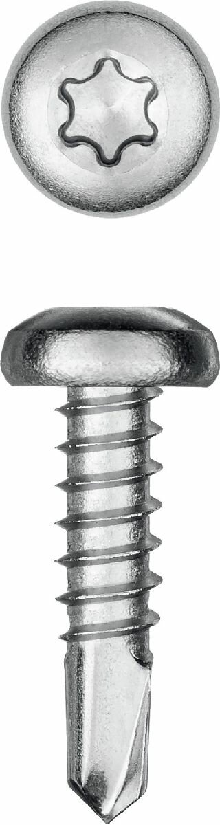 Нержавеющие саморезы DS-P с полукруглой головкой, 13 х 3.5 мм, 1 000 шт, KRAFTOOL (300931-35-013)