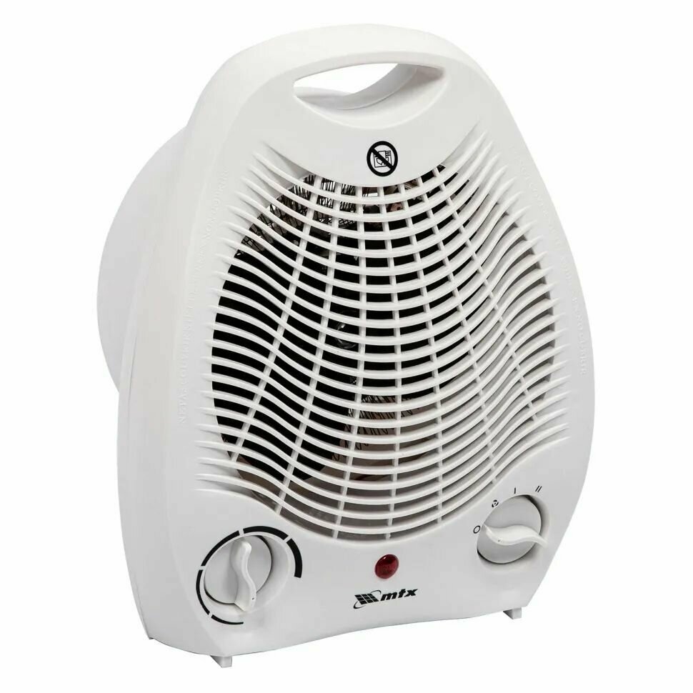 Тепловентилятор MTX 96413 FHS-2000, 3 реж,1000/2000 Вт, белый