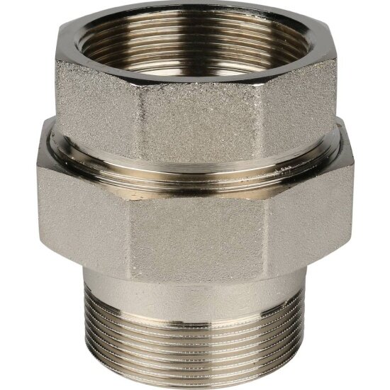 Разъемное соединение Stout SFT-0041-000002 "американка" ВН никелированное, уплотнение под гайкой o-ring кольцо 2"