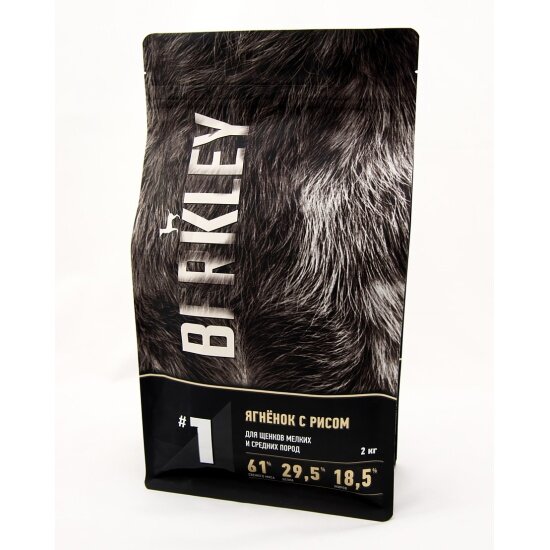 Корм сухой Berkley Pet Berkley для щенков мелких и средних пород №1 Ягненок с рисом 2кг
