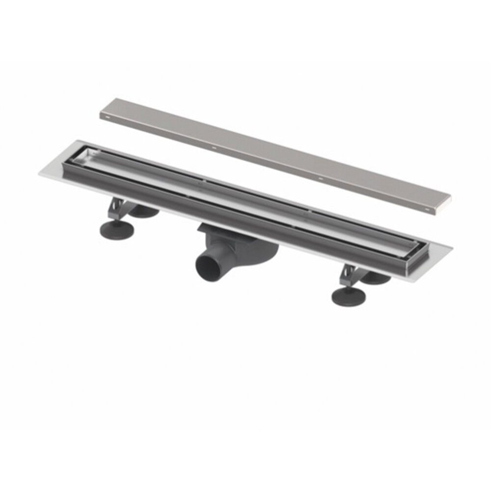 Дренажный канал TECElinus с двухсторонней панелью - под плитку и steel, 700 мм