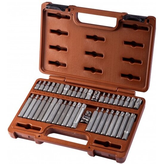 Набор вставок-бит Ombra 953242 и переходников 3/8", 1/2"DR, 42 предмета