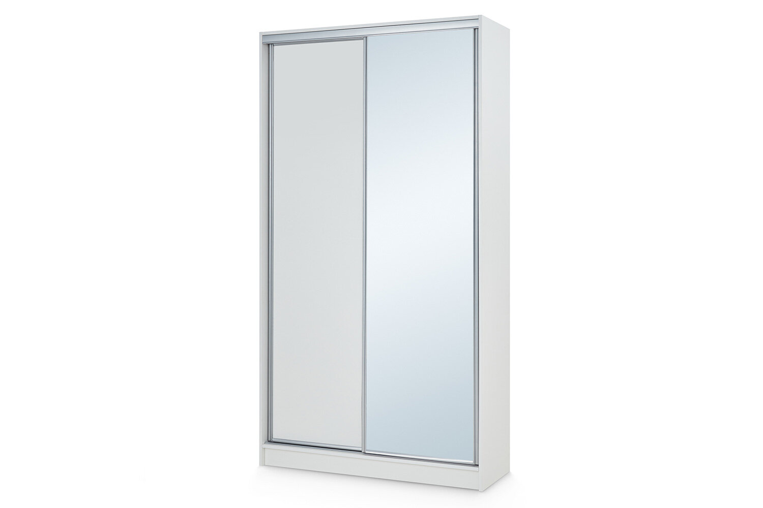 Шкаф-купе 2-дверный Hoff Home, напольный, 123,2х229,5х45 см, ЛДСП/зеркало, цвет ательер светлый