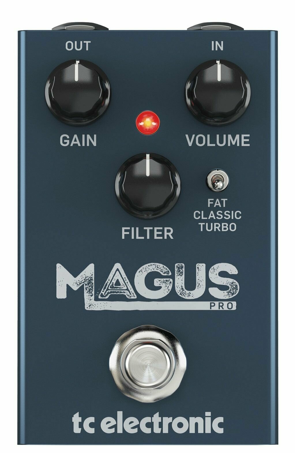 TC Electronic MAGUS PRO Педаль дисторшн, гитарный эффект, хай-гейн, 3 клиппинговых режима, регулятор высоких частот Filter