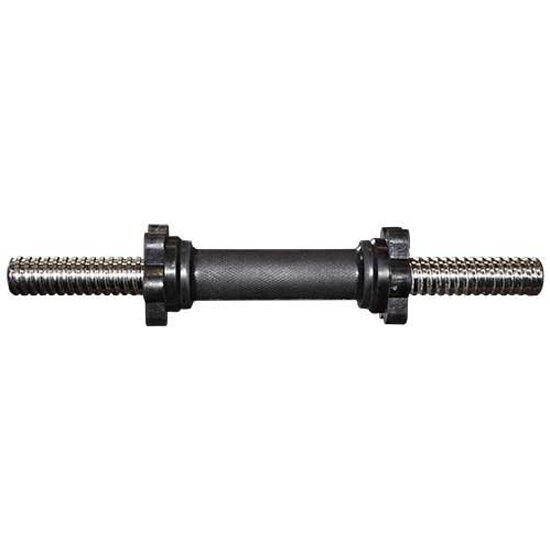 Гриф MB Barbell Barbell гантельный, хромированный, диаметр 25 мм, длина 37 см, замок-гайка Вейдера с резьбой
