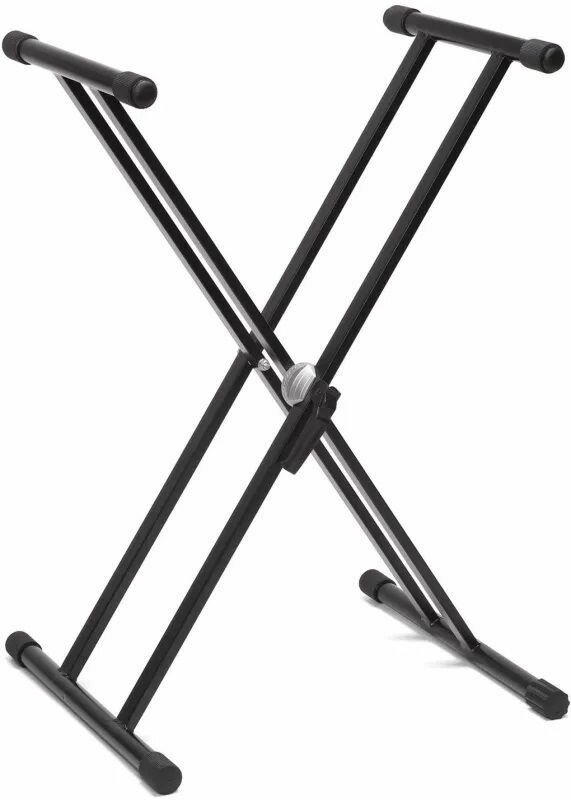 Samson Groove Pak KS32 Двойная X-образная подставка для клавишных, стойка, сталь, черный цвет, регулируемая по высоте