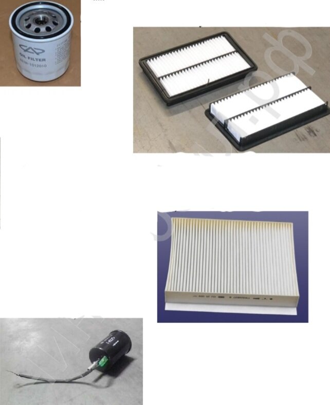 Комплект фильтров для ТО Chery Tiggo 5 ; 5 FL Чери Тиго 5; 5 FL 2014-