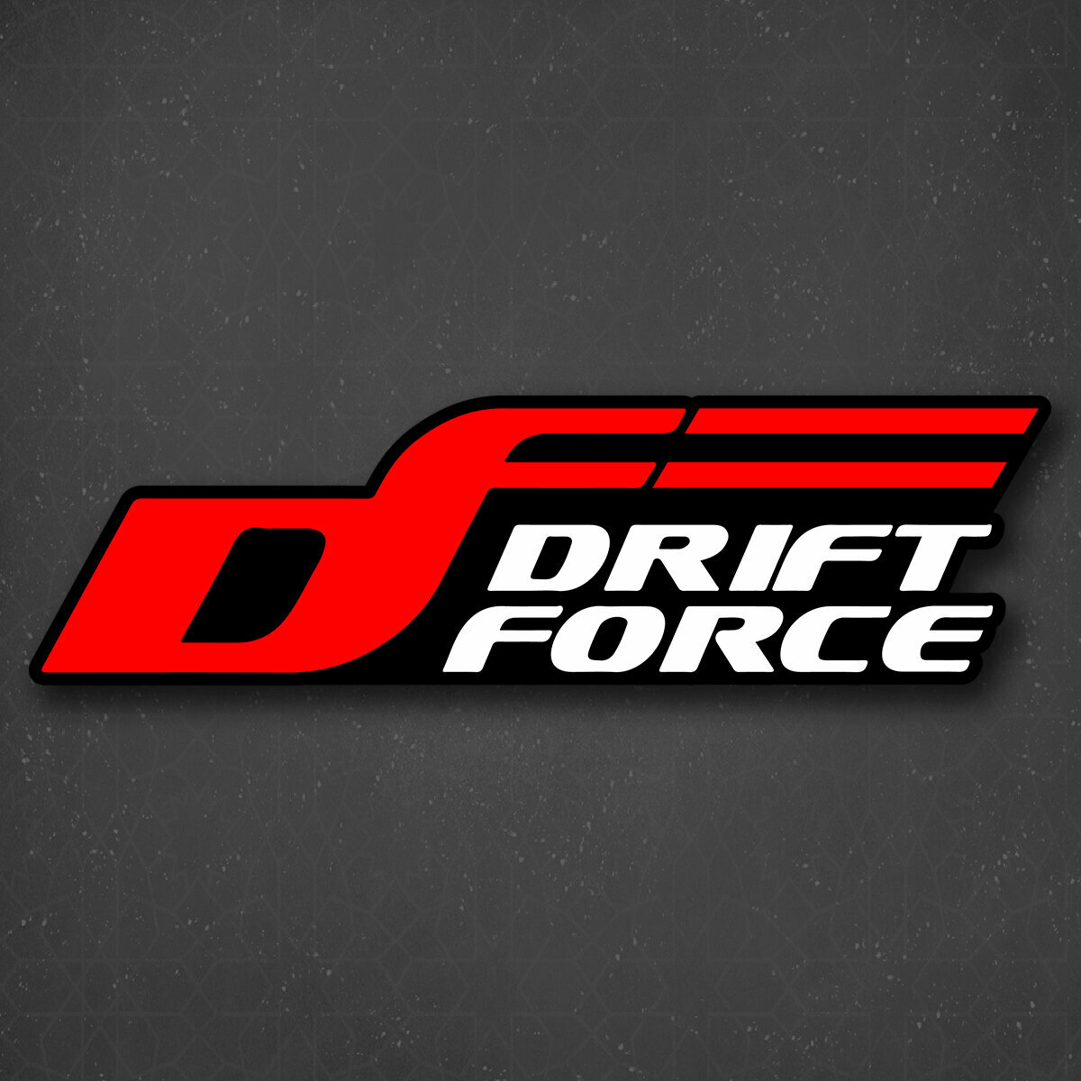Наклейка на авто "Дрифт - DRIFT FORCE" 24x6 см
