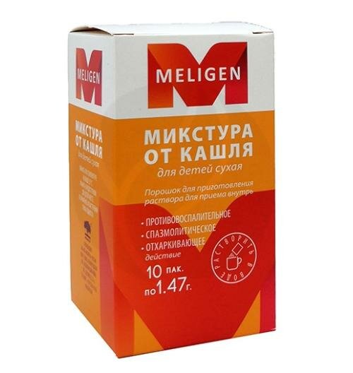 Микстура сухая от кашля порошок для приготовления раствора, 1,47 г, 10 шт.