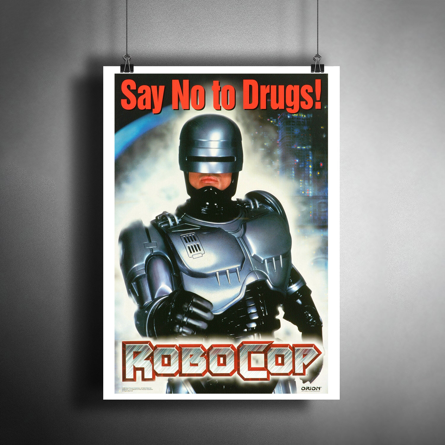 Постер плакат для интерьера "Фильм Пола Верховена: Робокоп. RoboCop"/ Декор дома, офиса, комнаты A3 (297 x 420 мм)