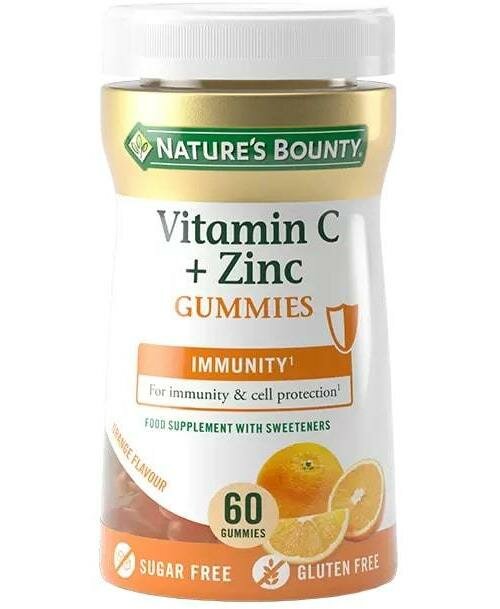 Нэйчес баунти витамин С плюс цинк таб б/р 750мг N60