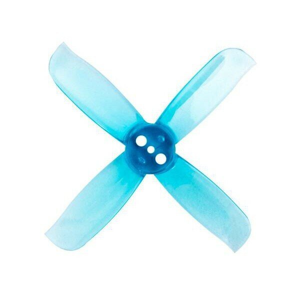 Пропеллер Gemfan Hulkie 2036 4-х лопастной Clear Blue 2 пары PMPC2036-4B