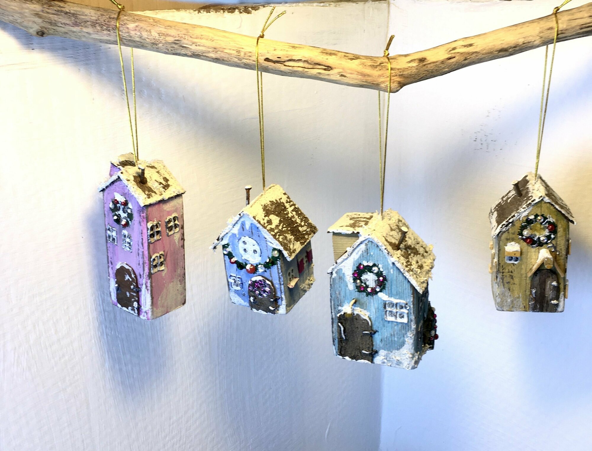 Набор деревянных авторских домиков /ручная работа