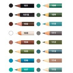 108 Карандаш для глаз, изумрудно зеленый