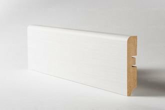 Плинтус МДФ Hannahholz-80 Дуб Джок Стрейтч белый 81402- 33