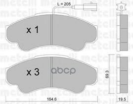 Колодки тормозные Metelli арт. 22-0326-0