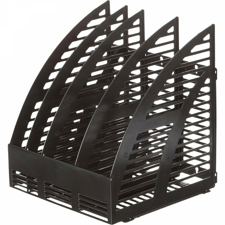 Вертикальный накопитель 04 секции черный ATTACHE арт.43676. Количество в наборе 2 шт.