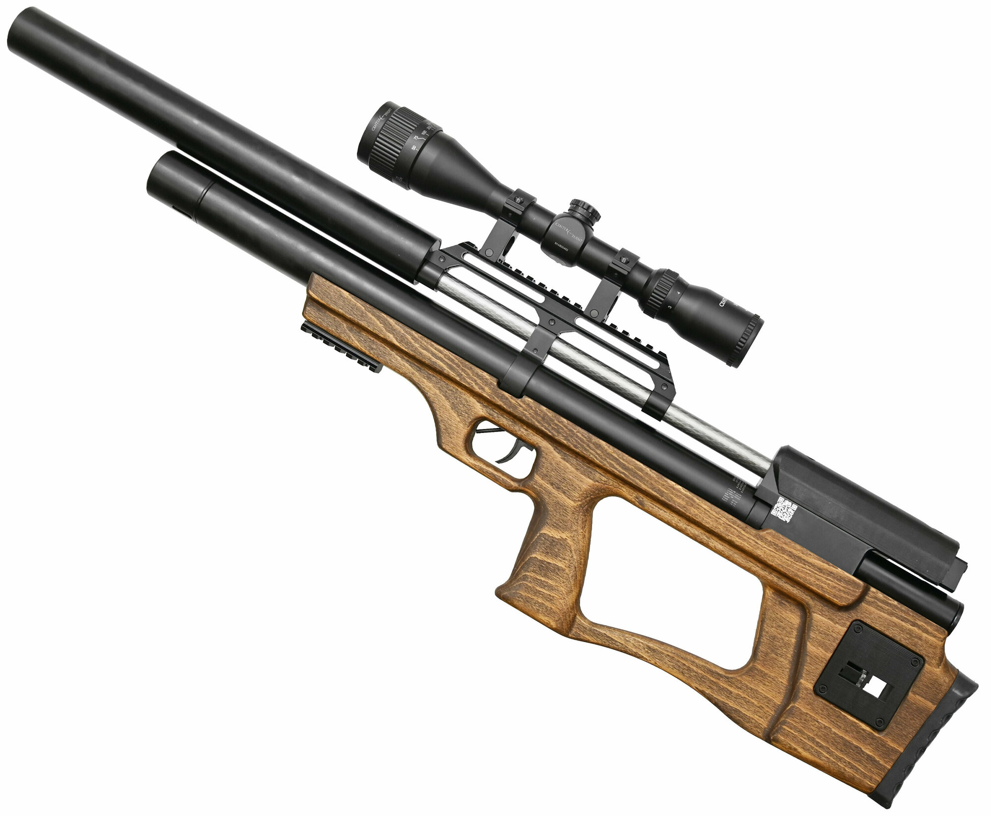 Пневматическая винтовка Krugergun Снайпер Буллпап 5.5 мм (580 мм, резервуар 510, редуктор, дерево)