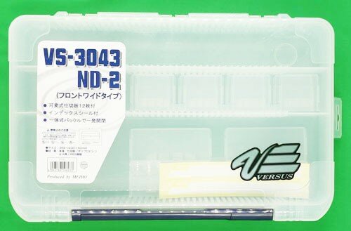 Коробка для приманок Versus VS-3043ND-2-CL 356х230х50, прозр.