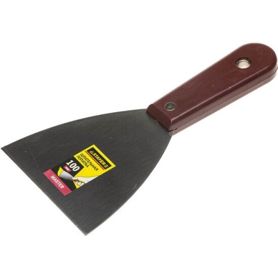 Шпатель Stayer "MASTER" c пластмассовой ручкой, 100мм 1003-100