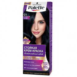 Набор из 3 штук Краска для волос PALETTE Icc C1 Иссиня-черный