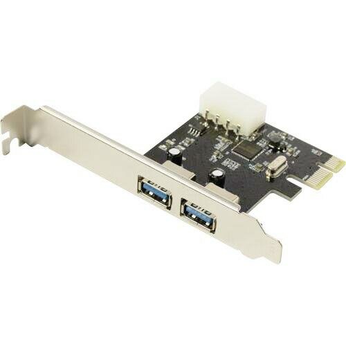 PCI-E/USB3.0 2 порта A 5 Гб*сек KS-is KS-576-L1 чип ASM1042 питание Molex