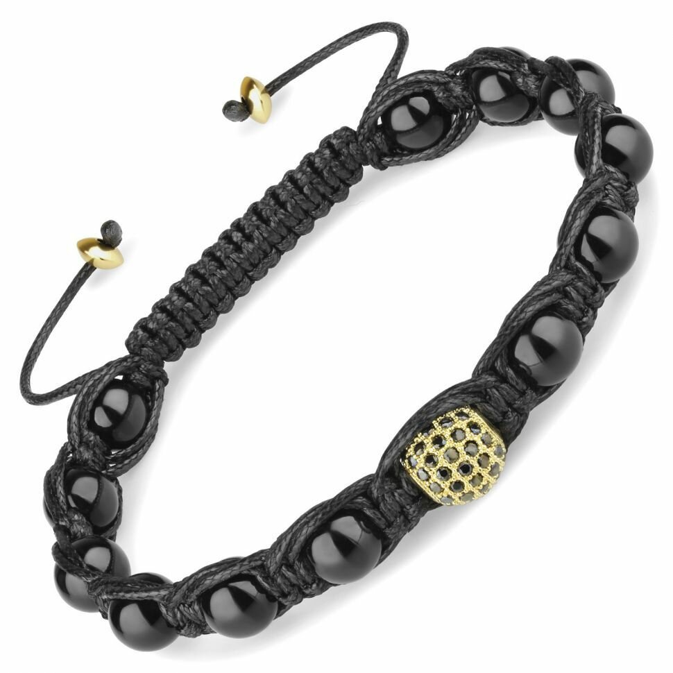 Браслет, агат, фианит