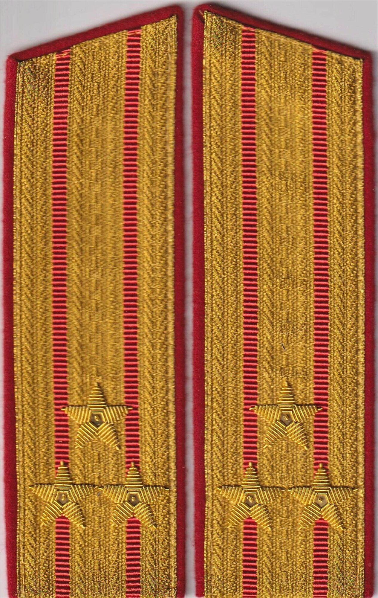 Погоны ОВ парадные со скосом, полковник