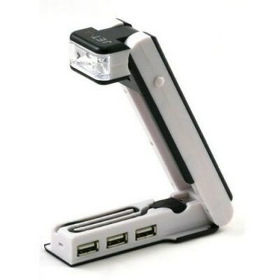 USB 2.0 Hub 3 port пассивный Jet.A Lighty (с фонариком/лампой)