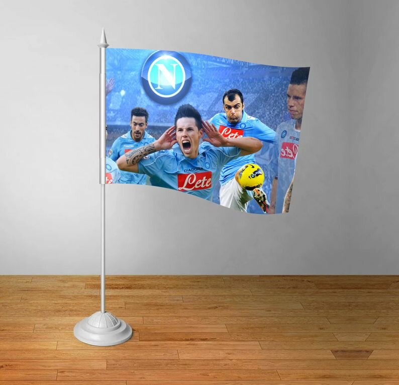 Флажок настольный Наполи, SSC Napoli №9