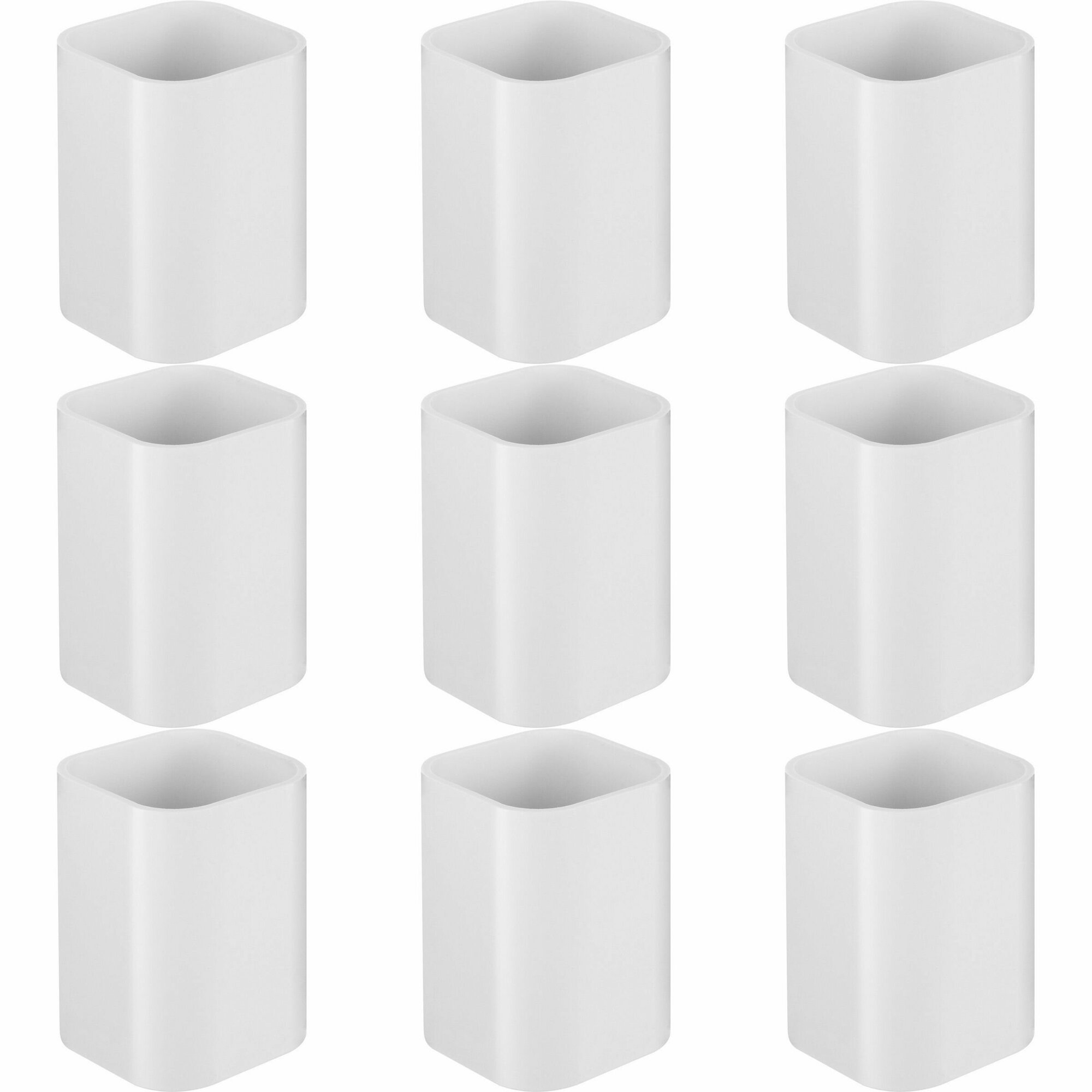 Attache Подставка-стакан для ручек Белая, 9 шт