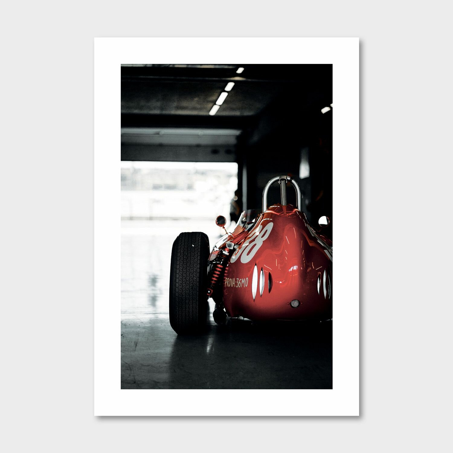 Постер для интерьера Postermarkt, Красный Гоночный Автомобиль, 50х70 см