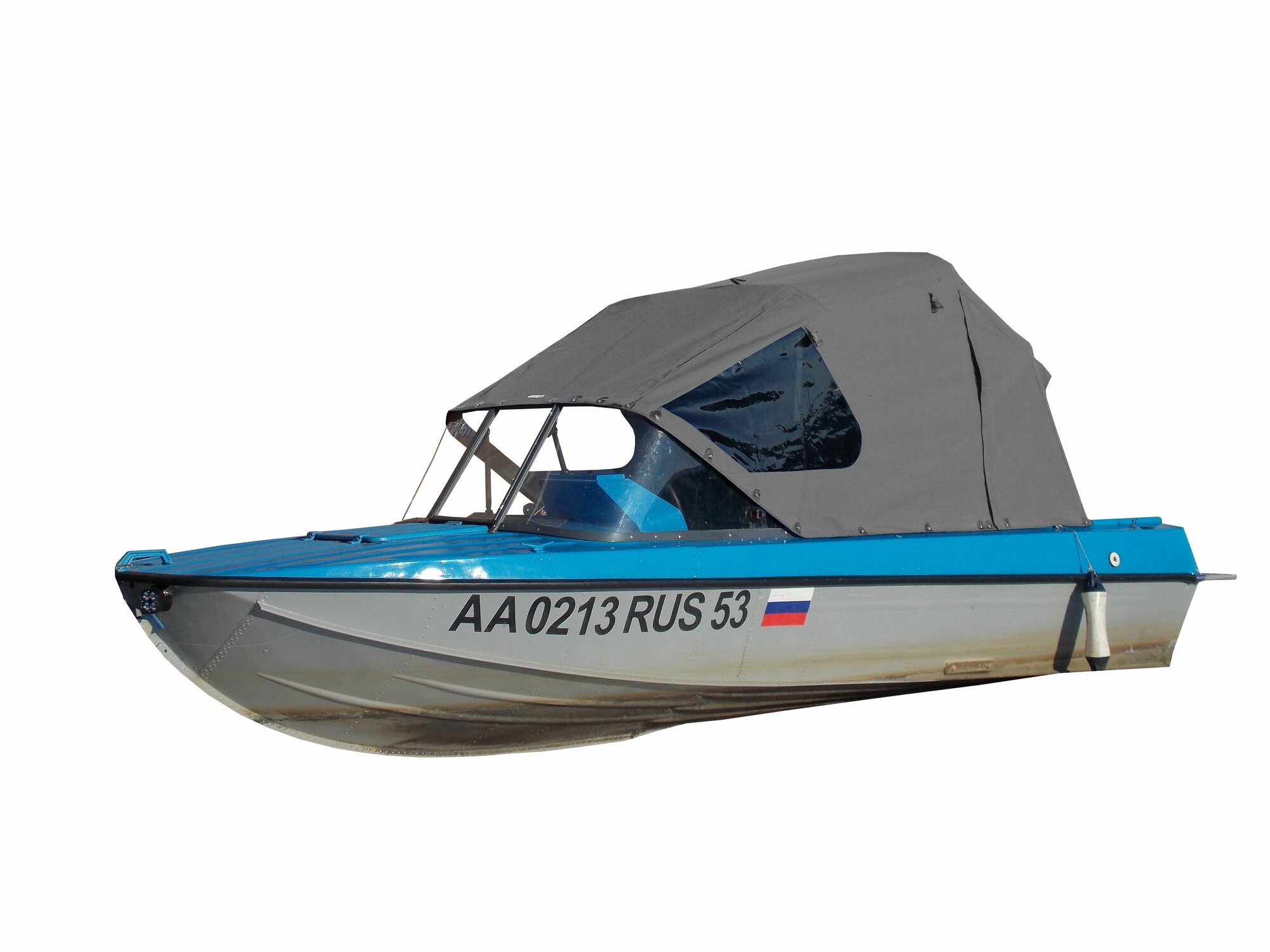 Казанка 5М2,3,4. Стекло с калиткой, тент, дуги, крепление. Высокий Комплект