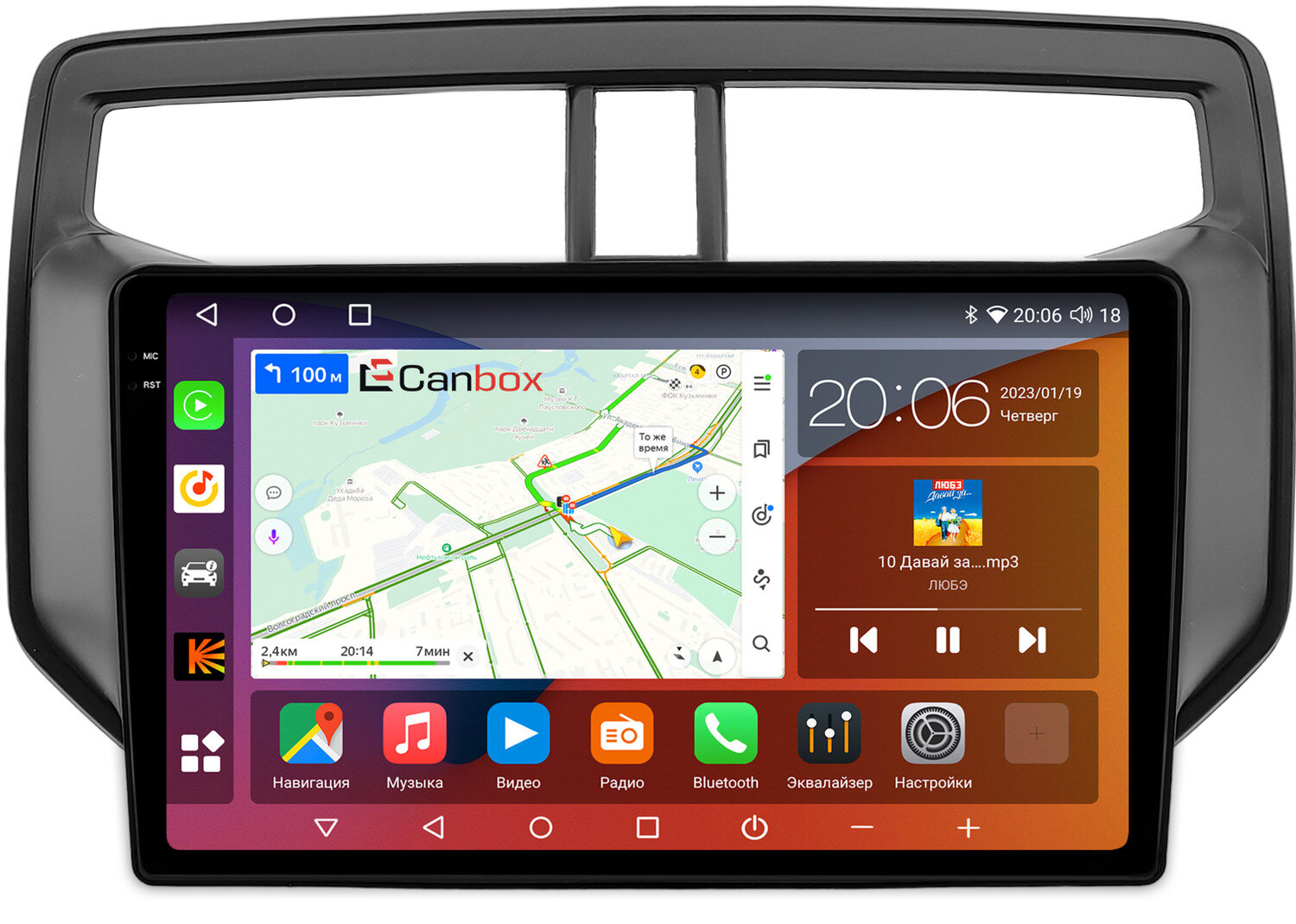 Штатная магнитола Toyota Rush 2 2017-2026 Canbox EVO 2K 5833-9-0268 на Android 14 (4G-SIM, 16/512, DSP, QLed, AI, 360)