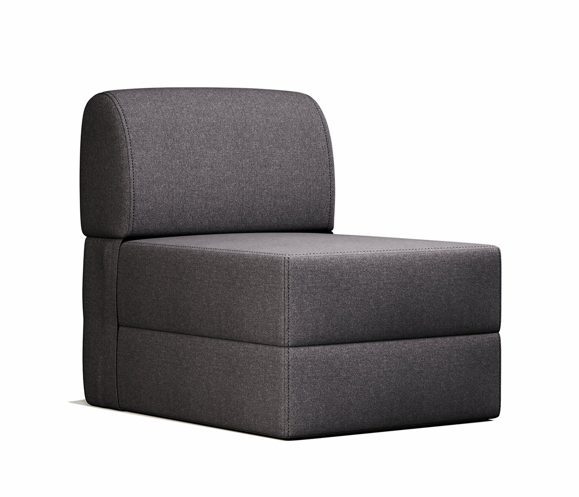 Кресло-кровать "Рио", раскладное, бескаркасное, съемный чехол, темно-серый