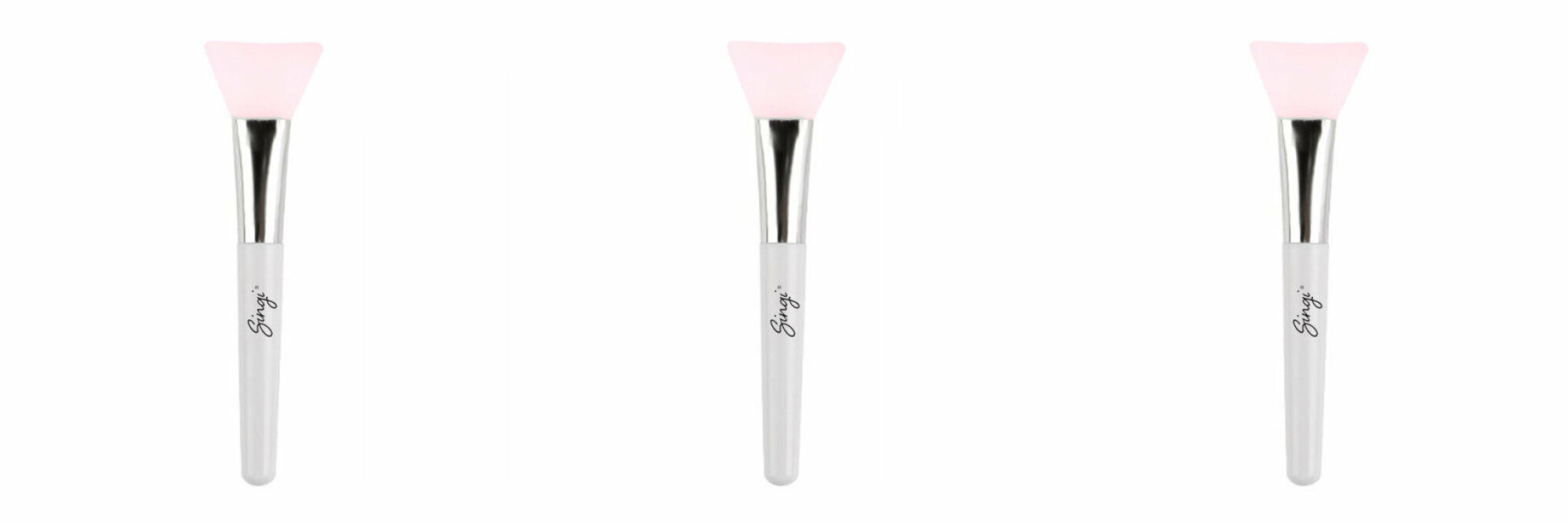 Кисть силиконовая для нанесения масок Singi, 3 штуки