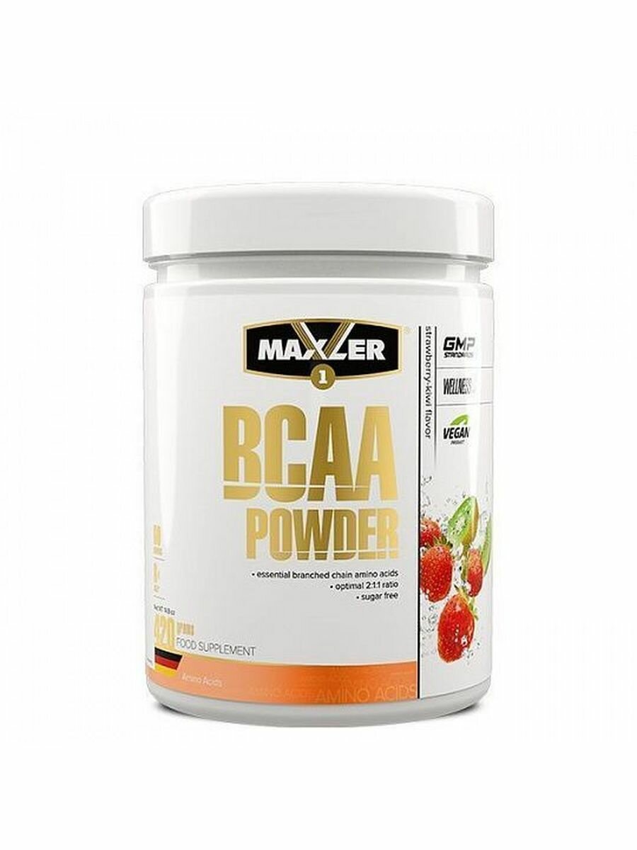 БЦАА Maxler BCAA Powder 2:1:1 Sugar Free 420 g (Strawberry Kiwi)