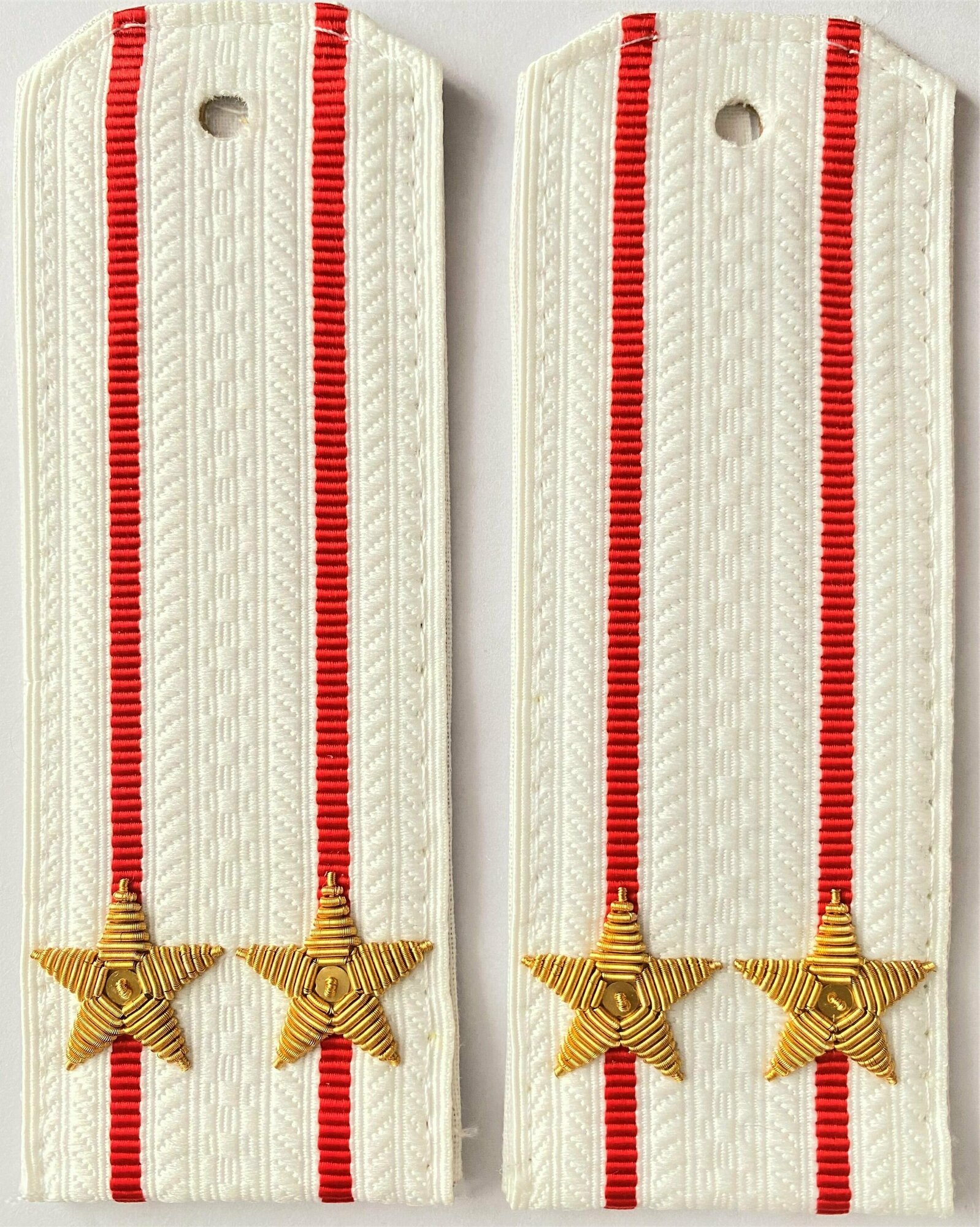 Погоны ОВ на белую рубашку. Подполковник