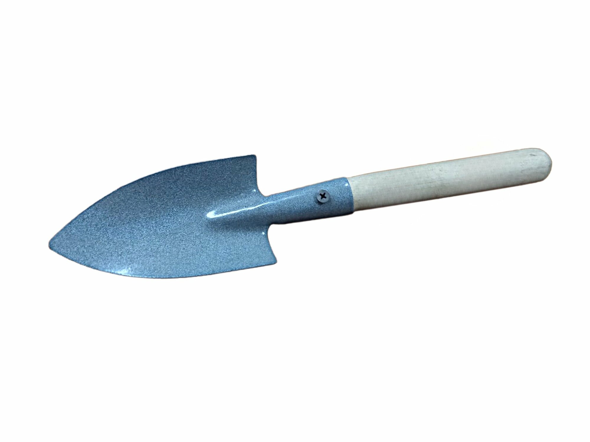 Совок пикеровочно-посадочный с деревянной ручкой серый