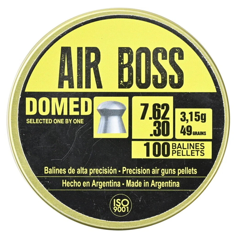 Пули для пневматики Apolo Air Boss Domed 7,62 мм 3,15 г 100 шт