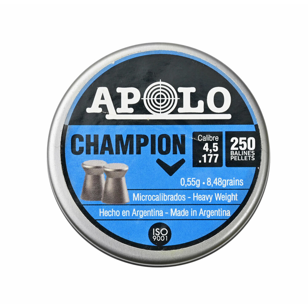 Пули для пневматики Apolo Champion 4,5 мм 0,55 г 250 шт