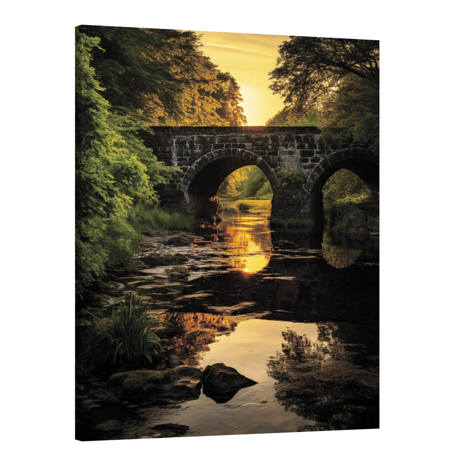 Интерьерная картина 50х70 "Каменный мост"