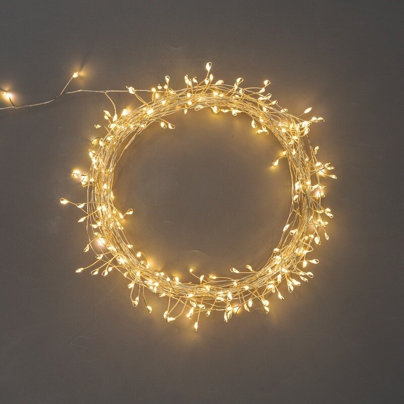 Лампы светодиодные Neon-Night Гирлянда светодиодная Роса Фейерверк с контроллером 10м, 250LED, теплый белый, IP20, на катушке NEON-NIGHT